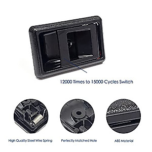 Inside Interior Door Handle Front & Rear Left Right Handle for Toyota 4Runner Corolla Tacoma Tercel Pickup 1987-2000,Geo Prizm 1992-1998,Black