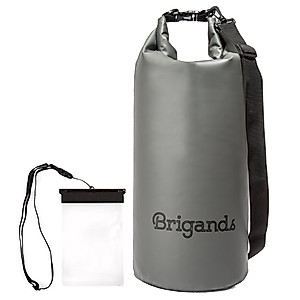 Brigands Waterproof Dry Bag with Phone Case, 20 Liter