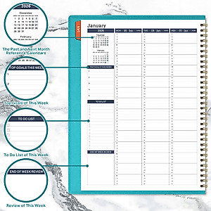 Weekly Appointment Book 2023 - Daily Hourly Planner 2023, January 2023- December 2023, 8.4" x 10.6", 15-Minute Interval, Flexible Soft Cover, Twin-Wire Binding, Perfect for Your Life