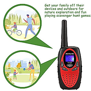 Retevis RT628 Walkie Talkies for Kids,Toys for 5-13 Year Old Boys Girls,Key Lock,Crystal Voice, Easy to Use,Long Range Walky Talky for Camping Hiking(Red,2 Pack)