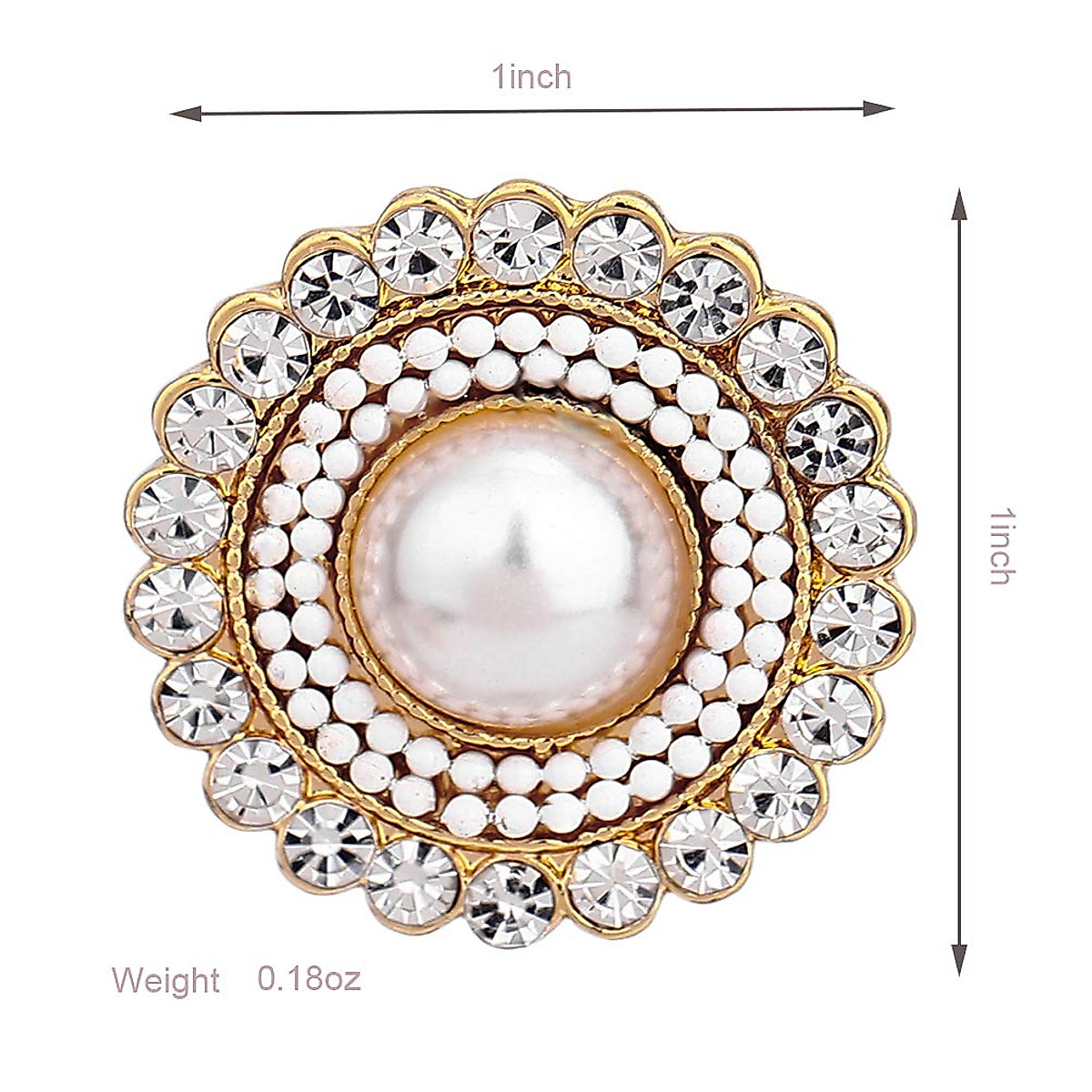 Cream Dome Big Pearl Stud Earrings, Crystals Rhinestones Art Vintage Earrings with Wedding Style