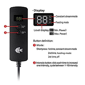 Protein Skimmers for Saltwater Aquariums, DC Pump with Controller, In Sump Use for 120 to 160 Gallons Fish Tank