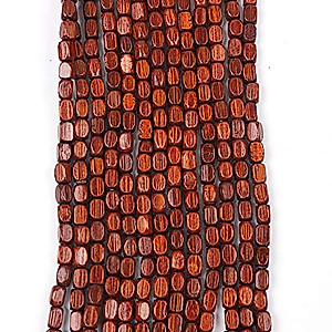 HaroldDol Natural Wood Beaded Curtains for Doorways-31 Strands, High-Bamboo and Wooden Doorway Beads for Doorway Room Divider Door, 35.5" W x 86.6" L