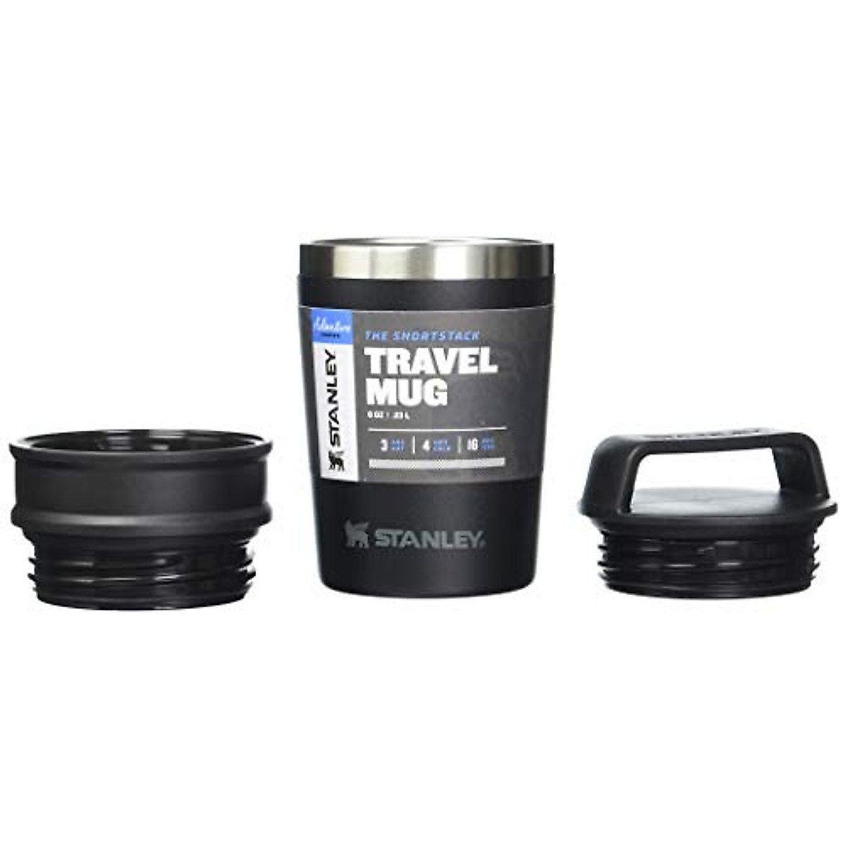 Stanley Aluminum 10-02887-069 The Shortstack Travel Mug Matte Black 8OZ / .23L