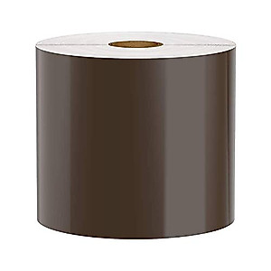 Premium Vinyl Label Tape for DuraLabel, LabelTac, VnM SignMaker, SafetyPro, Viscom and Others, Brown, 4" x 150'