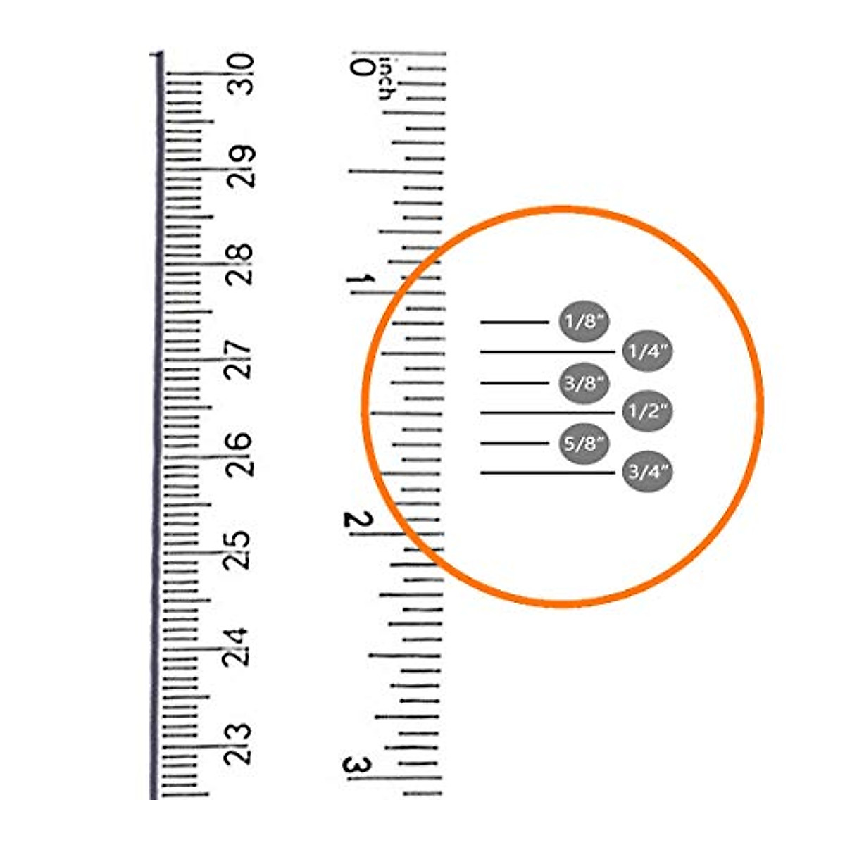 30 Pack Clear Plastic Ruler 12 Inch Flexible Ruler Straight Ruler With Inches and Metric for School Classroom Office