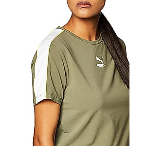 PUMA Women's Classics Tight Top, Deep Lichen Green, L