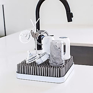 Boon Grass Countertop Baby Bottle Plastic Drying Rack, Gray