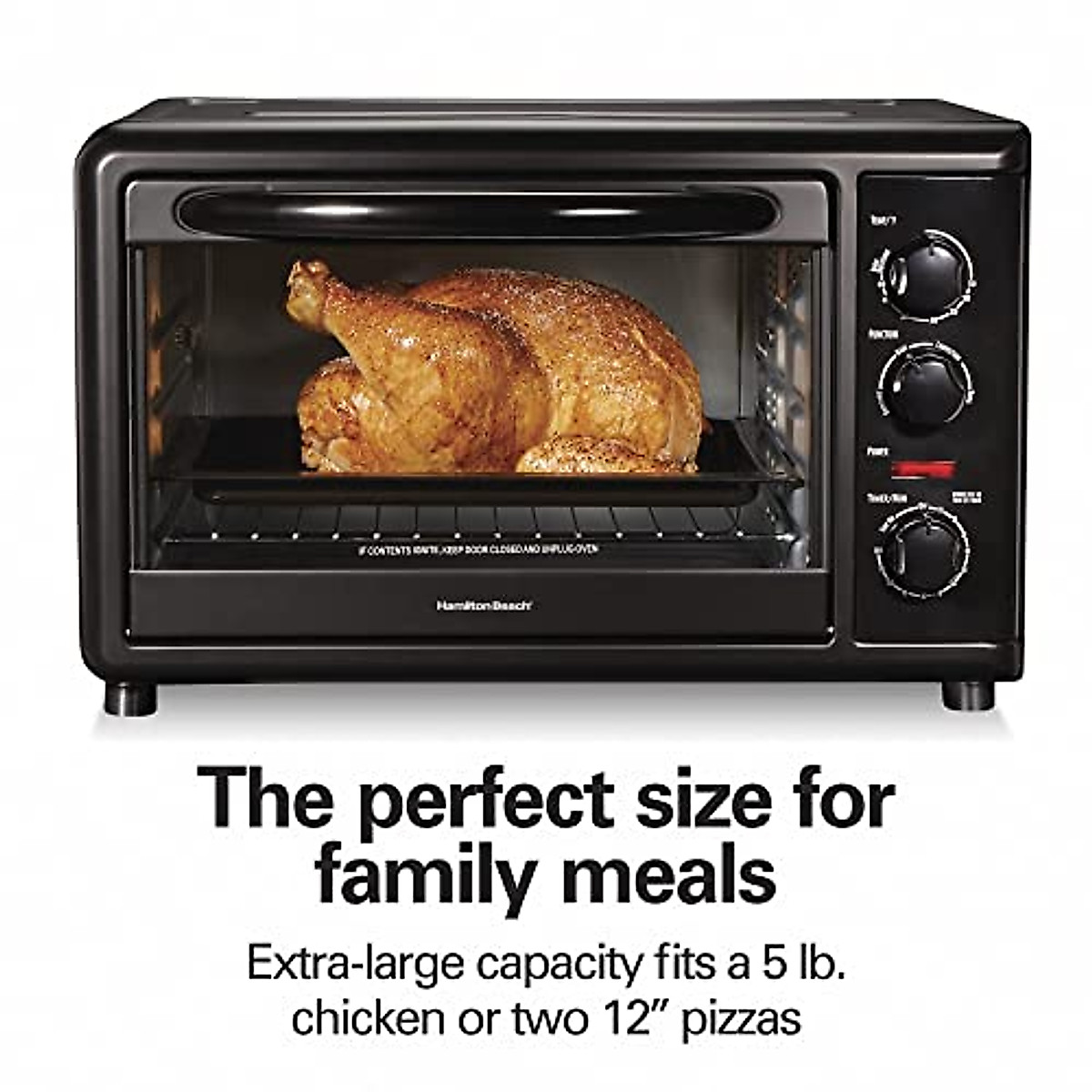 Hamilton Beach Counter Top Oven with Convection & Rotisserie Extra Large Capacity - 31101