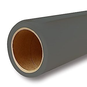 Yizhily Seamless Photogrphy Background Paper, Paper Backdrop Roll for Photoshoot, 82" x16',Thunder Grey