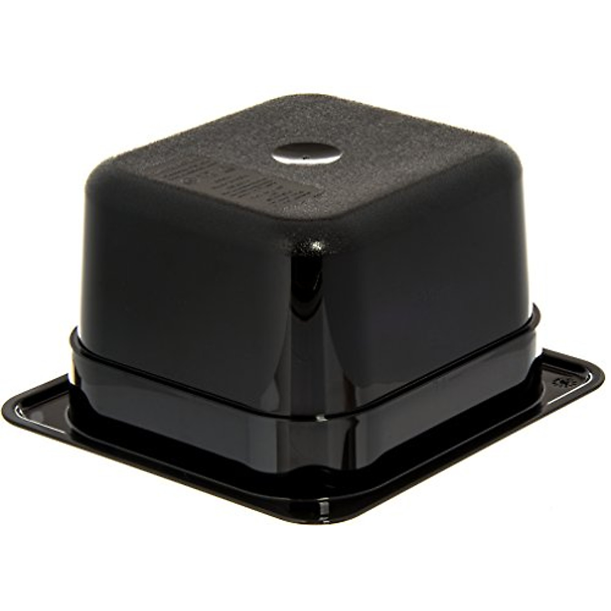 Carlisle FoodService Products 3068403-E Plastic Food Pan, 1/6 Size, 4 Inches Deep, Black