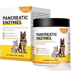 Pancreatic Enzymes for Dogs (8.8 Oz) | 10x Pancreatin Formula | Digestive Enzymes for Dogs with EPI | Helps Restore Normal Weight, Supports Digestive Stress and Pancreatic Issues