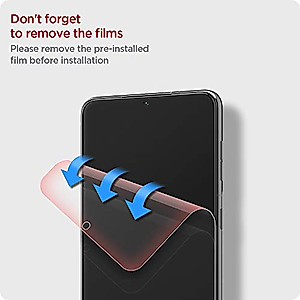 Spigen NeoFlex Screen Protector Designed for Galaxy S21 (2021) [2 Pack] - Case Friendly