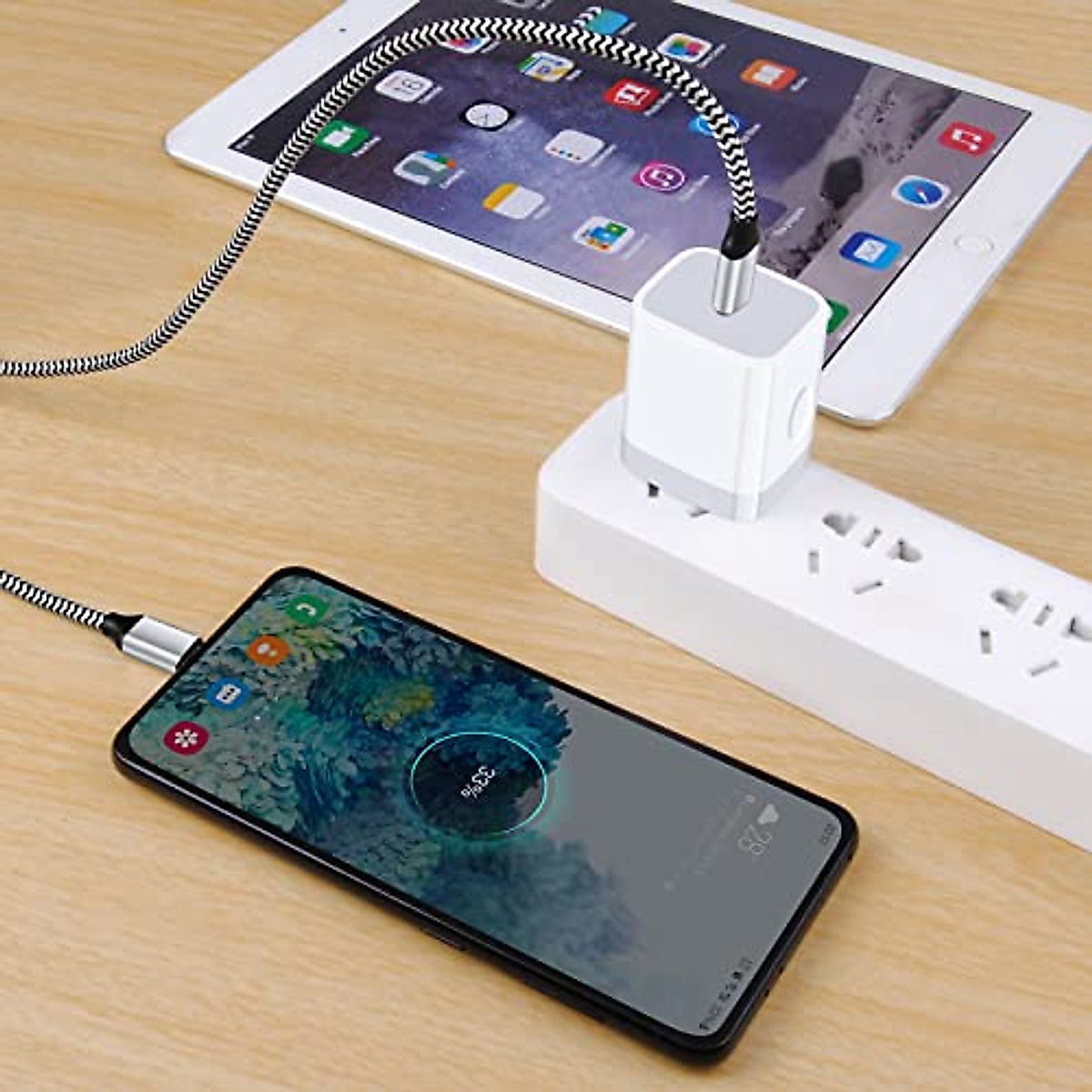 USB C Charger Box,Samsung Phone Charger Block Fast Charging Wall Plug Adapter for Samsung Galaxy A14 5G/A13/A23/A54/A53/S23/A03s/S21 FE/Z Fold4/S22/Z Flip4,iPhone 14 Pro Max/13/12/11/X/8,Pixel 7 Pro/6