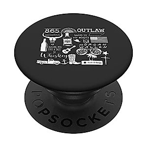 Retro Cowboy Boot Hat Sand In My Boots Western Country Music PopSockets Swappable PopGrip