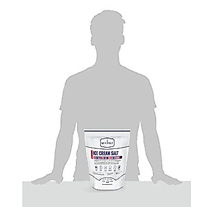 All-Natural Ice Cream Salt - Rock Salt for Ice Cream Maker, Universally Compatible with All Ice Cream Makers that Use Rock Salt - Exceptionally High Food-Grade Quality - 10 lbs. (2-Pack, 5 Lb. Bags)