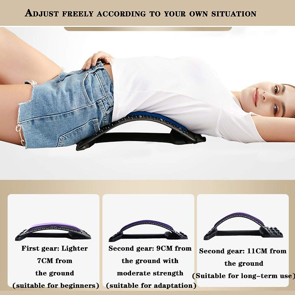 LSRRYD Lumbar Support Brace Back Support Brace Posture Corrector for Pain Relief and Injury Prevention for Men and Women (Color : Green)