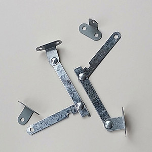 Angoily 1 Pair Cabinet Hinges Folding Table Hinge Lid Stay Hinge Close Hinges Safety Lid Supports Chest Hinges Lid Support Hinge Lift up Stay Support Mirror Hinges Buffer Iron Cabinet Door