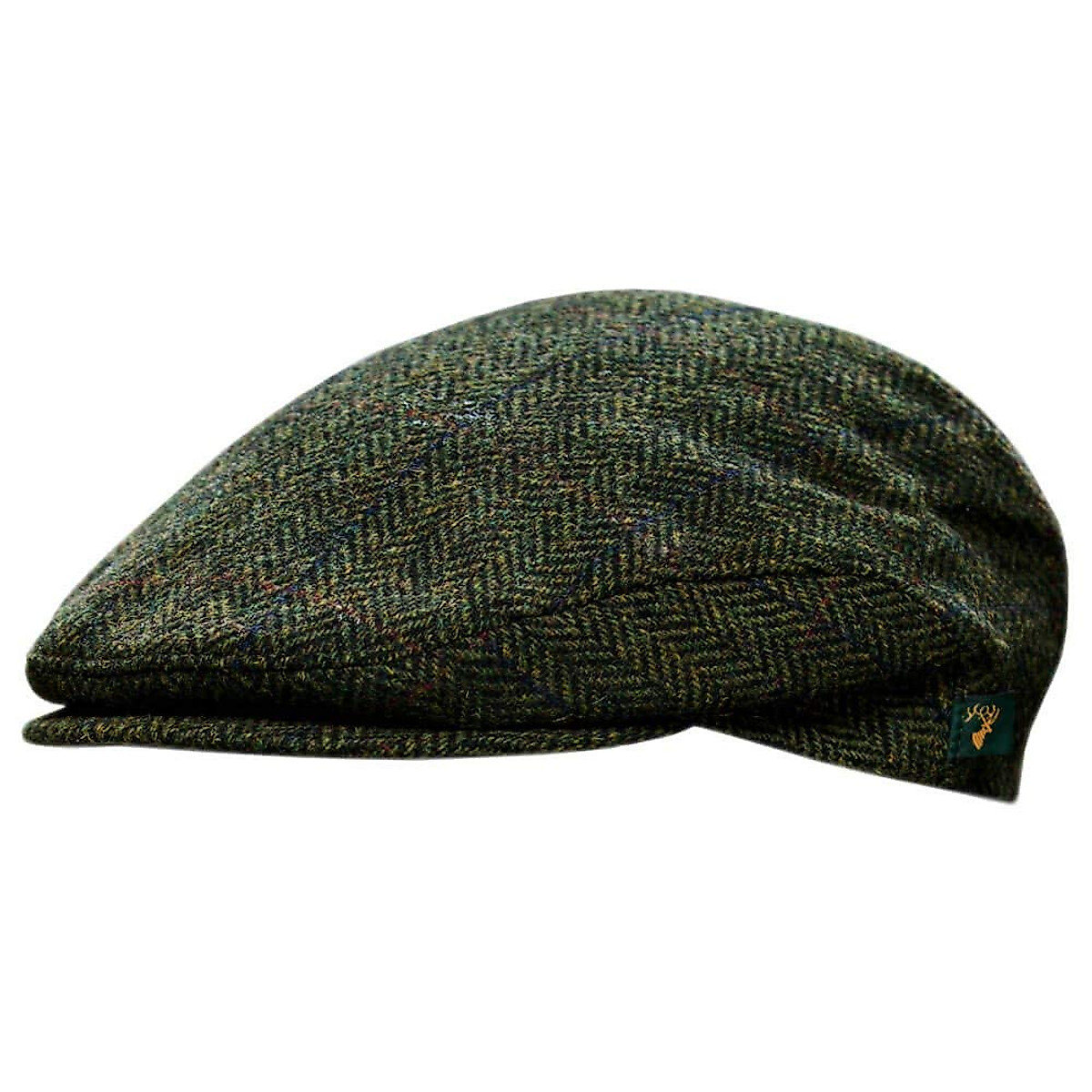 Mucros Weavers Men's Donegal Tweed Cap - Green, X-Large