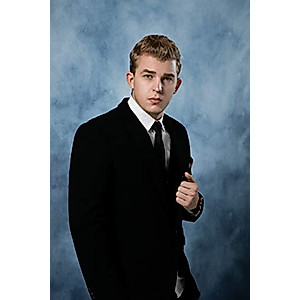 Kate 5x7ft/1.5m(W) x2.2m(H) Blue Headshot Background Blue Texture Portrait Photography Microfiber Backdrop Photo Studio Props