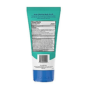 Differin Body Scrub with Salicylic Acid Acne Clearing Improves Tone and Texture Prone Skin on Back Shoulders and Chest, 8 Oz (Packaging May Vary)