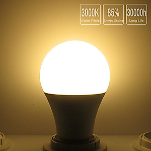E26 LED Light Bulbs Warm White 3000k 12V 24V Low Voltage 9W Standard Edison Base A19 80w Halogen Bulb Equivalent Pack of 2