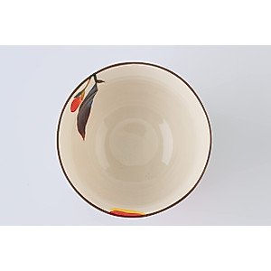 Mino Ware Japanese Rice Bowls with Chopsticks, Set of 2, 200 ml, Modern Kitchen Bowl for Dessert, Cereal, Salad, Soup, Udon, Noodles - Made in Japan