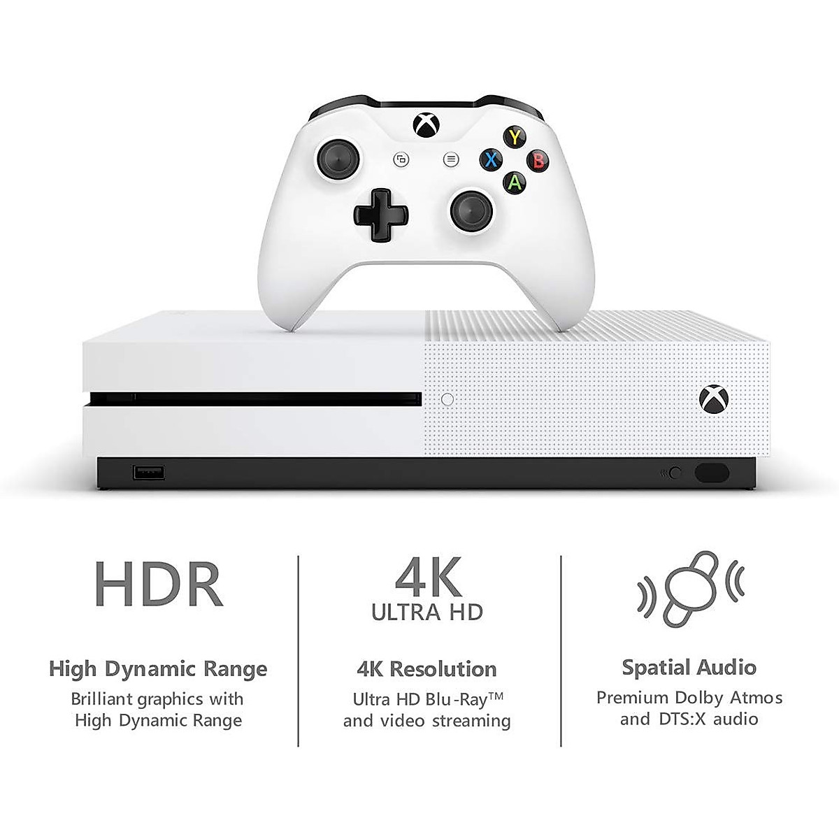 Xbox One S 1TB NBA 2K19 Red Dead Bonus Bundle: Red Dead Redemption 2, NBA 2K19 Game, Xbox One S 1TB Console, Xbox Wireless Controller, Choose Your Favorite Game