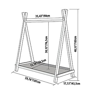 Children wardrobe, Montessori Teepee Style Clothing Rack with Storage, Shop display rack