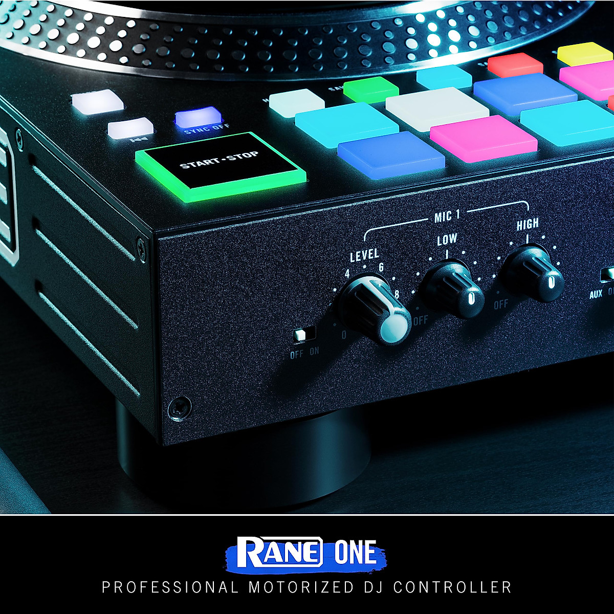 RANE ONE - Complete DJ Set and DJ Controller for Serato DJ with Integrated DJ Mixer, Motorized Platters and Serato DJ Pro Included