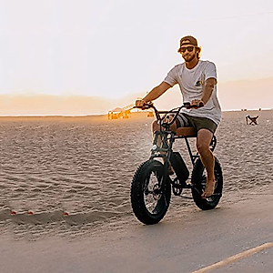 Fat Tire Electric Bike, 500W Brushless Motor, 48V/13Ah Removable Lithium-Ion Battery, Shimano 6-Speed E-Bike, 40 Miles Range, 4'' Wide Tires, Mini Swell Electric Bike for Adults