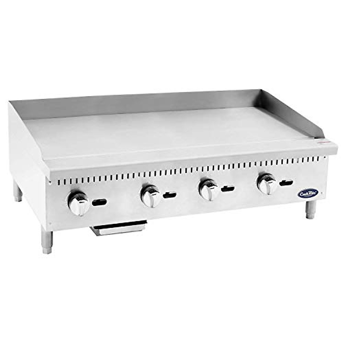 Commercial Natural Gas Griddle, Cook Rite Heavy Duty Stainless Steel Flat Top Countertop Restaurant Griddle Grill 48" - 120,000 BTU