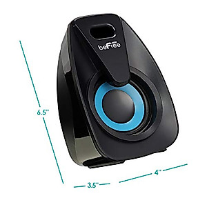 beFree Sound 5.1 Channel Bluetooth Surround Sound Speaker System in Blue
