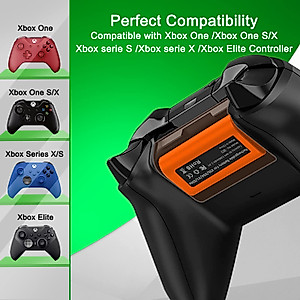 Battery Charger for Xbox One Controller Battery Pack,Charger Station with 4x1200mAh Battery for Xbox One Rechargeable Battery Pack,Xbox One Accessories for X|S/Xbox One S/X/Elite Wireless Controller