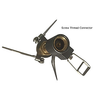 DESERT & FOX Ultralight Mini Camping Stove, 2600W Power Titanium Alloy Automatic Foldable Outdoor Cookware Tool for Picnic, Cookout, Camping, Hiking