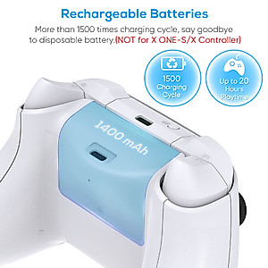 FYOUNG Xbox Series S Cooling Stand with Adjustable Fan Speed, Dual Charger, and 2 Rechargeable Battery Packs