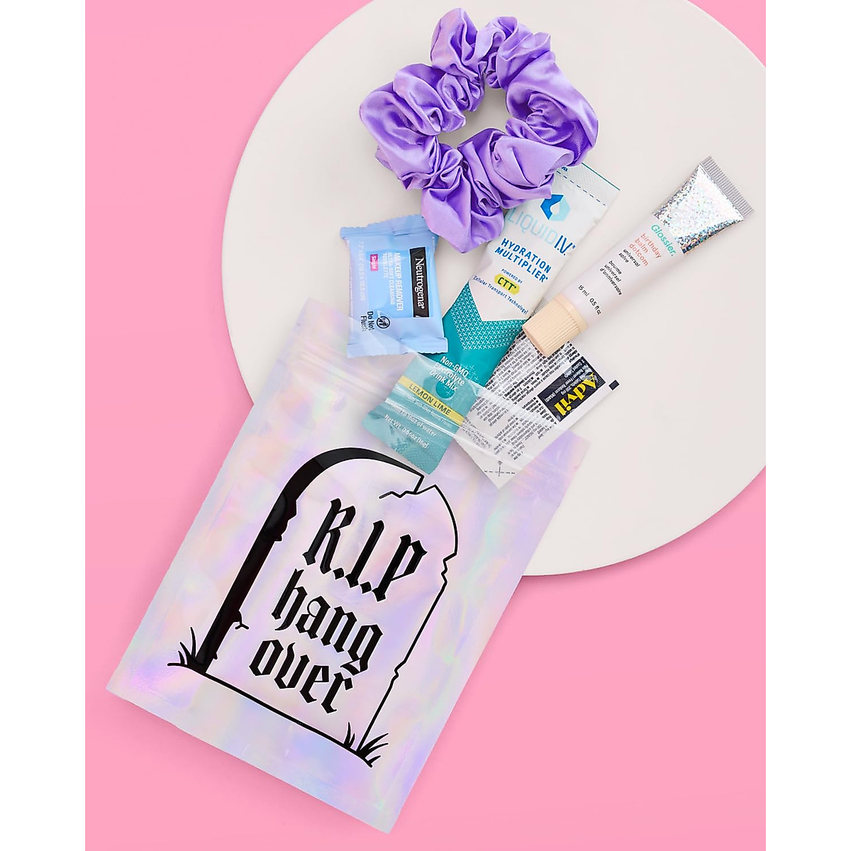 xo, Fetti RIP Hangover Party Kit Pouches - 20 pcs | Bachelorette Party Recovery Bags, Birthday Goodie Favor, Bridal Shower Supplies, Bridesmaid Gift, 21st Bday Decorations