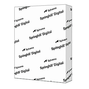 Springhill 8.5” x 11” Cream Colored Cardstock Paper, 250 Sheets (1 Ream) – Premium Lightweight Cardstock, Vellum Printer Paper with Textured Finish – 097000R, Letter (8.5x11)