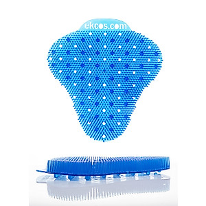 Diversey - EKS-3B-12 ekcoscreen 60 Day Premium Anti-Splash Urinal Screen, 7" x 7" Blue/Fresh & Ekcos Innovations EKS-8BM-12 ekcoscreen 60 Day Premium Anti-Splash Urinal Screen, Blue/Mango, 7x8-Inch