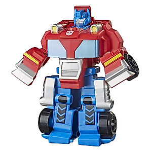 Transformers Playskool Heroes Rescue Bots Academy Classic Heroes Team Optimus Prime Converting Toy, 4.5-Inch Action Figure, Ages 3 and Up