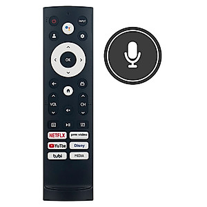 ERF3N90H Replace Voice Remote Control fit for Hisense QLED Series Smart TV (2022 Model) 50U6H 55U6H 65U6H 75U6H 55U7G 65U7G 75U7G 55U8H 65U8H 75U8H 43A6H 43A65H 43A68H 50A6H 50A65H 50A68H 55A6H 55A65H