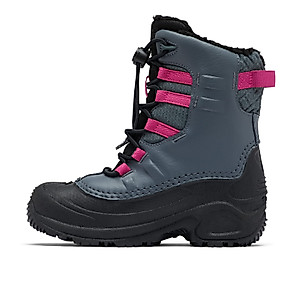 Columbia Youth Unisex Bugaboot Celsius, Graphite/Wild Fuchsia, 3