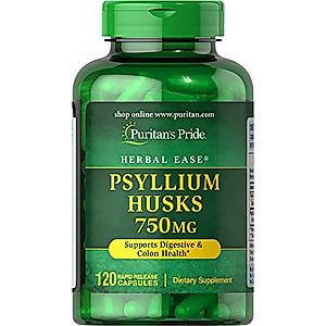Puritans Pride Psyllium Husks 750 mg