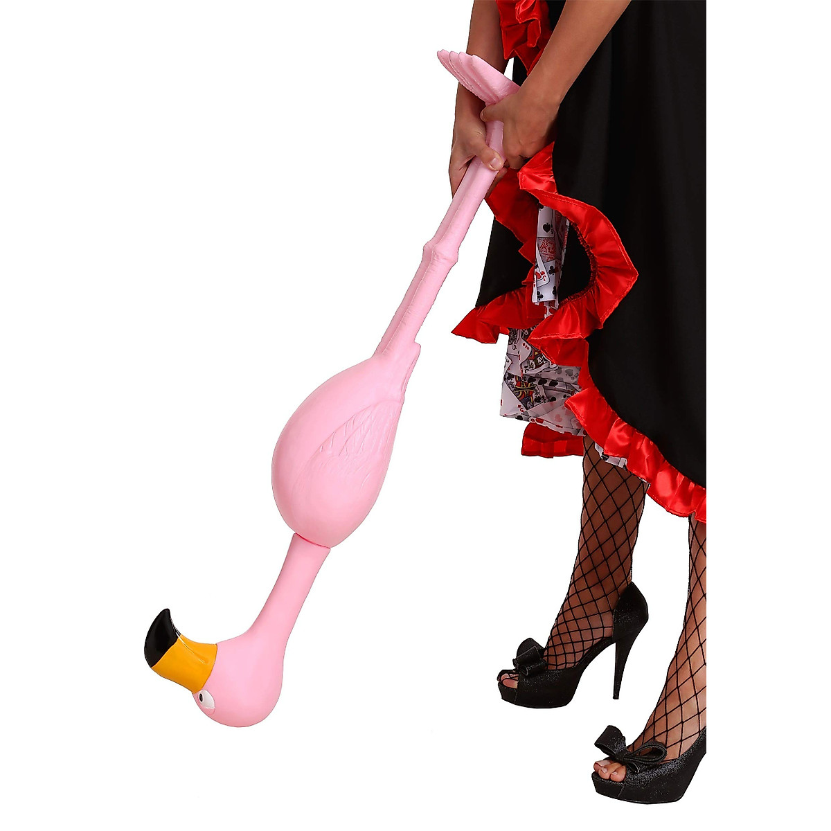 Flamingo Croquet Mallet | 38 Inch Pink Molded Plastic Construction, Wonderland Queen of Hearts Costume Accessory