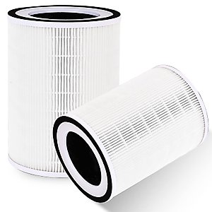 True HEPA KILO Filter 360°3 Stage Replacement Filters Compatible for Afloia KILO/KILO Pro/MIRO/MIRO Pro air purifier, H13 True HEPA filter, 2 PACK