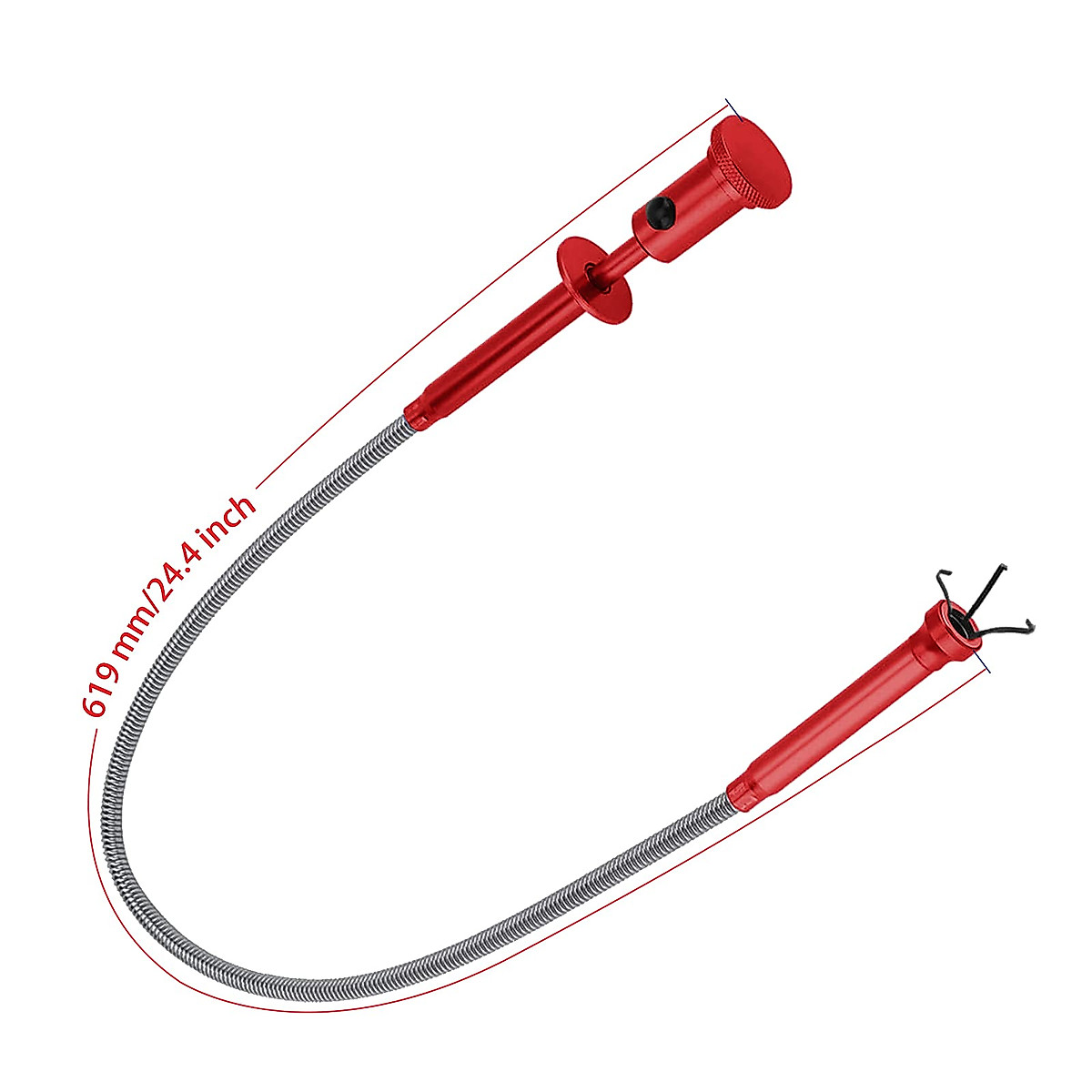 Magnetic Pickup Tool with LED Lights, 4 Claws Magnet Pickup Tools Flexible Magnetic Pickup Tool Set, Gadgets Gifts for Men, Father/Dad, Husband, Boyfriend, Him, Women, DIY Handyman