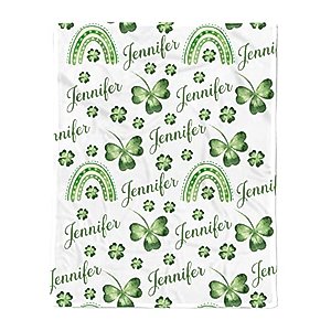 Personalized Saint Patricks Day Blanket,Rainbow St Patricks Day Blanket,Clover Blanket,Shamrock Blanket,Shamrock Throw Blanket,St Patricks Blanket,St Patricks Throw Blanket,Irish Throw Blanket