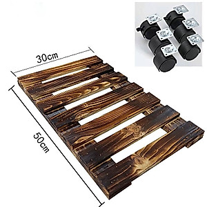 Plant Stands with Wheels, Plant Dolly with Wheels, Plant Roller, Heavy Duty Plant Caddy Caster for Patio Outdoors, Holds Up to 100 Lbs, 7.9 x 19.7 Inch