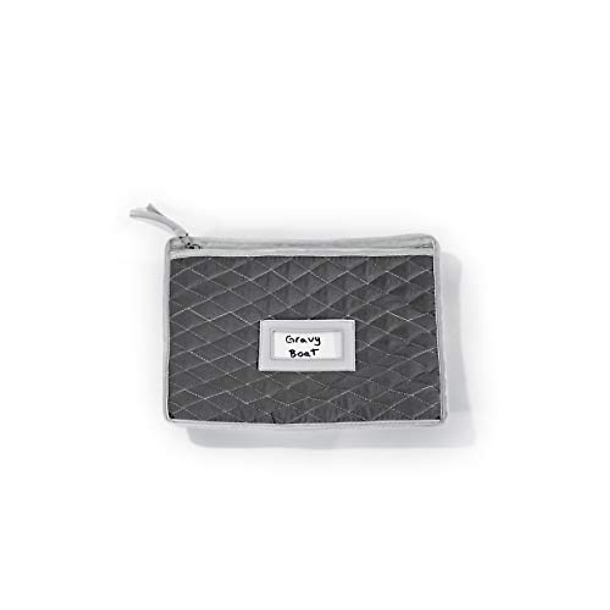 Quilted Cases for Fine China Accessories Storage - Set of 6 - Gray