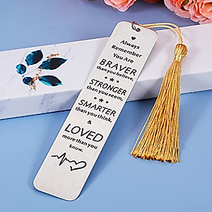 Best Friend Gifts for Inspirational Bookmark Christmas Stocking Stuffers for Kids Men Women Daughter Son Gifts for Birthday Graduation Gifts Back to School for Girls Book Lover Breast Cancer Gifts